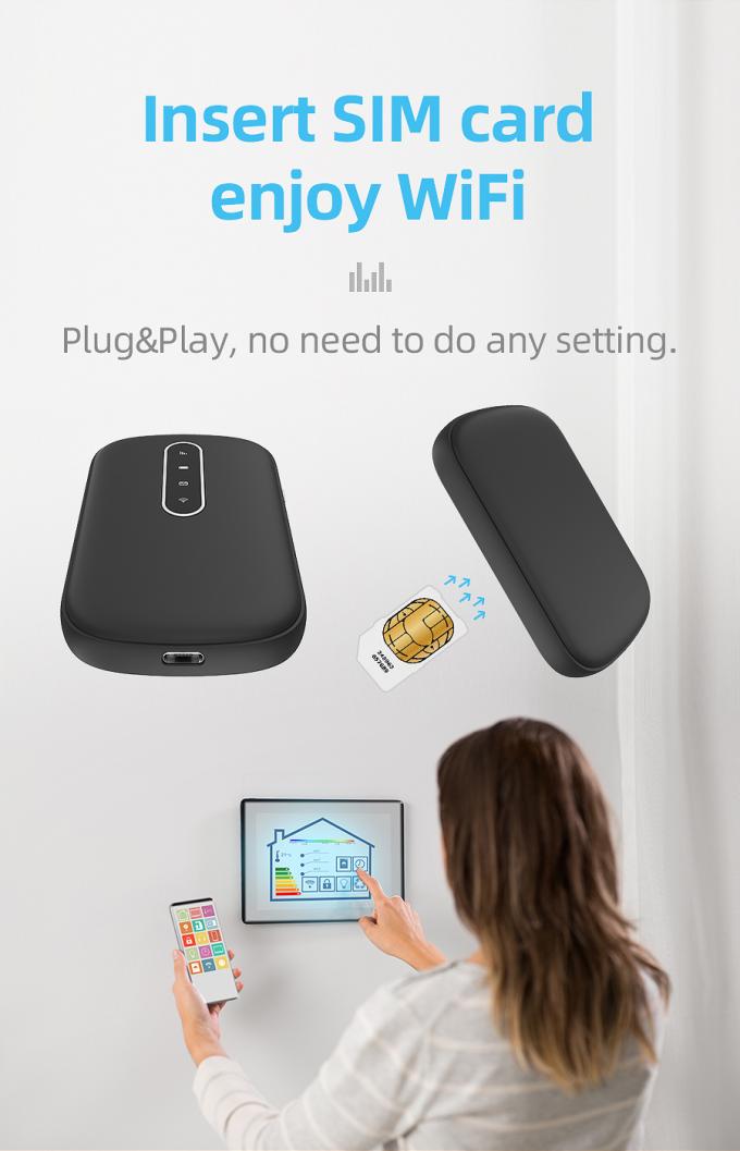 Modem WiFi Portabel 2.4GHz Dengan Slot Kartu Sim 4G Mobile Hotspot LTE ...